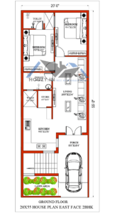 20 55 house plan | HOUZY.IN